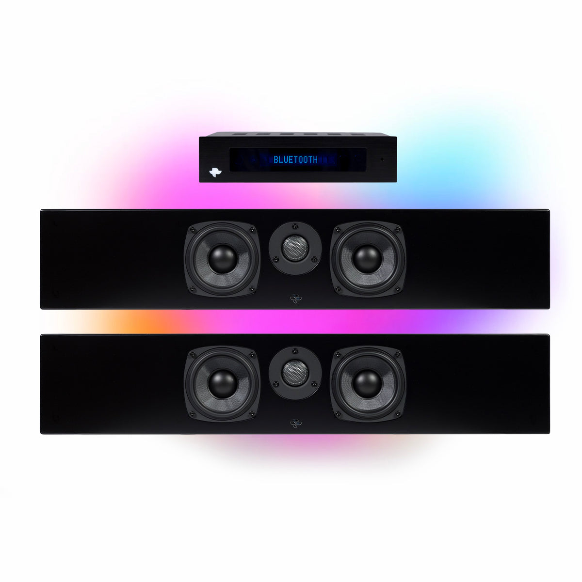 KIN AMP Stereo amplifier KIN SOLO Bookshelf Speaker 2 Channel Set